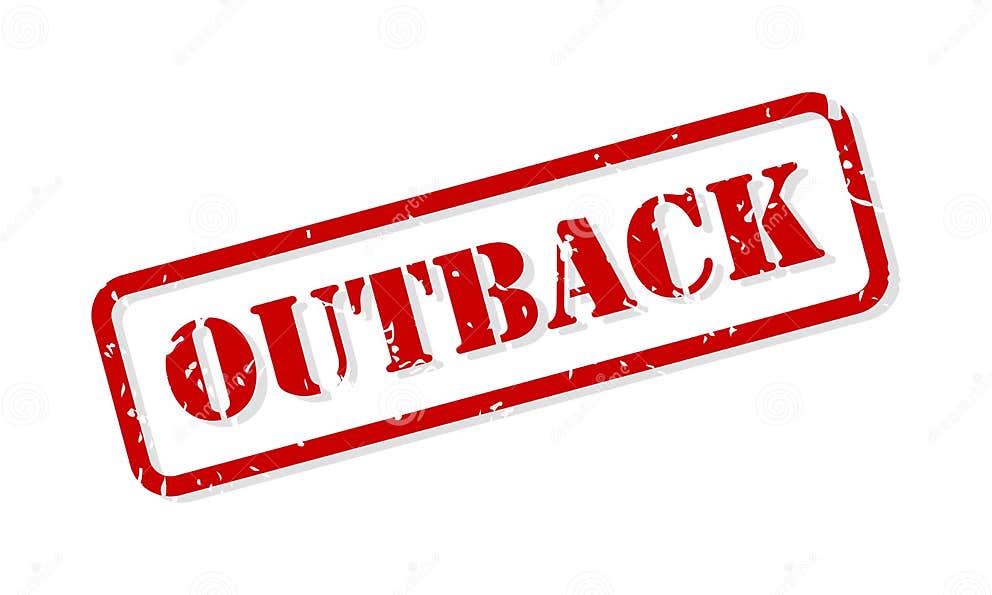 Outback Rubber Stamp Vector Stock Vector - Illustration of label ...