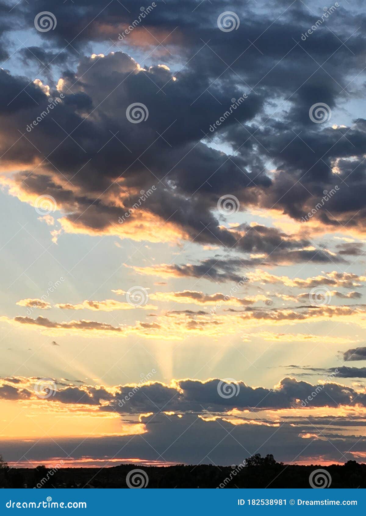 Outback Sunrise in Uluru stock image. Image of rays - 182538981