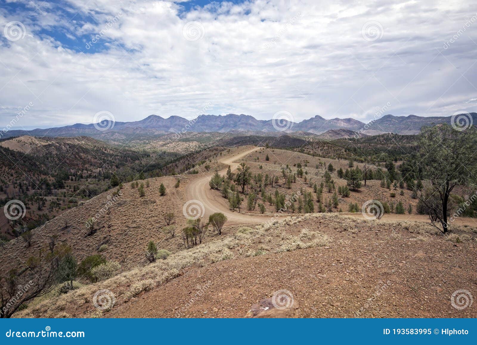 Outback Track at Flinders Range - South Australia Stock Image - Image ...