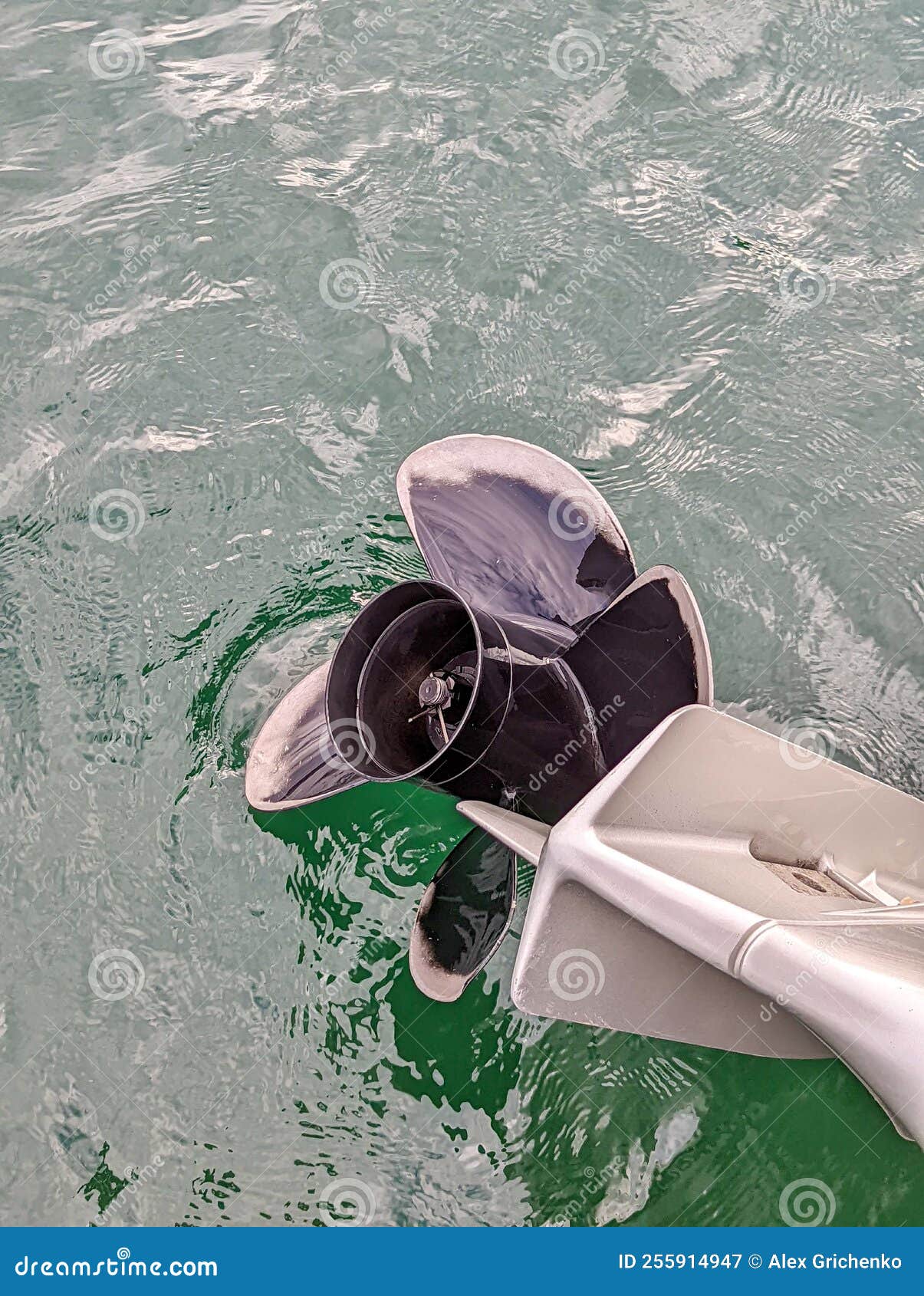 Outboard Boat Engine Motor Propeller Stock Image - Image of detail ...