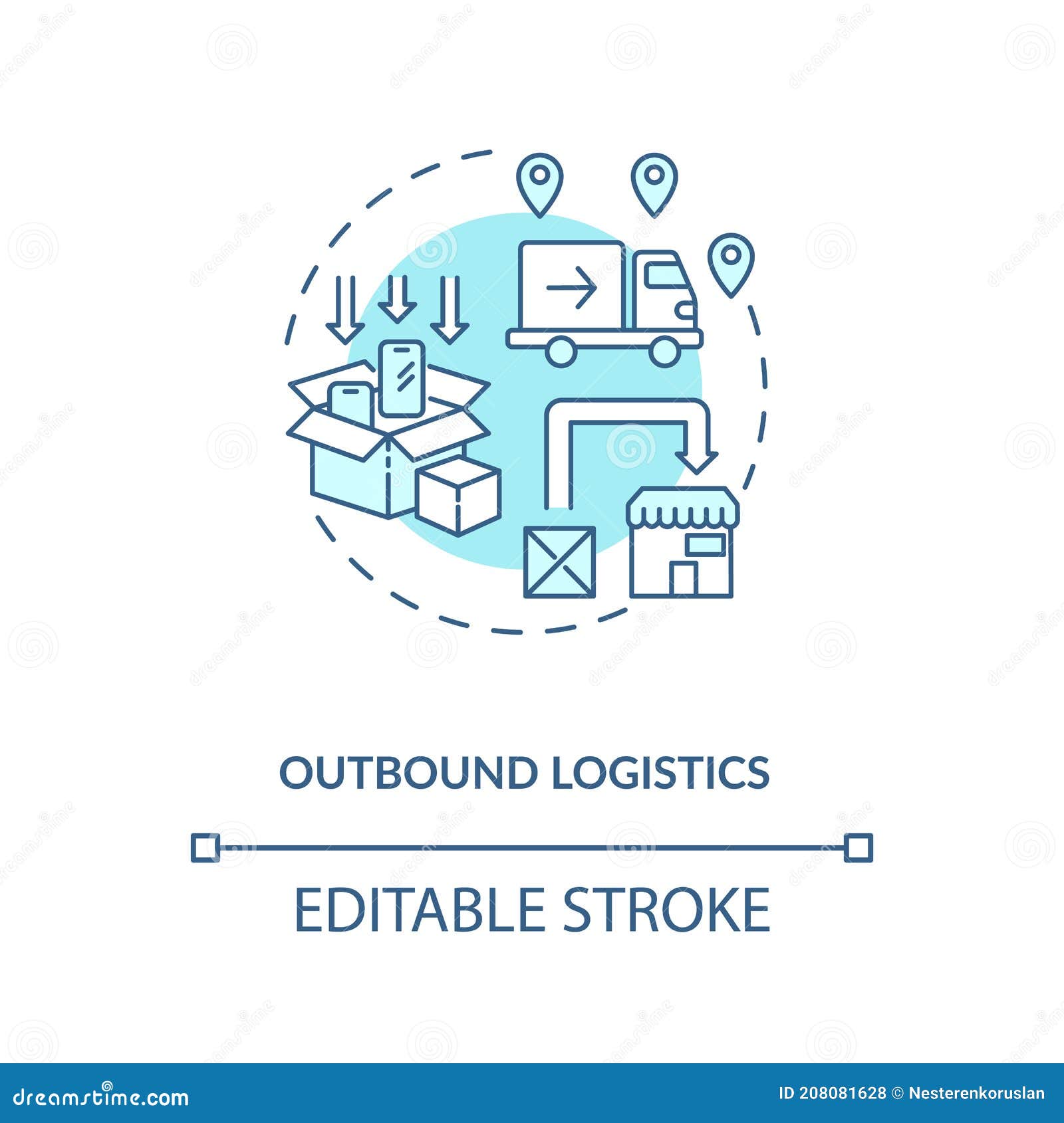 Linear Outbound Icon From Architecture And Travel Outline Collection ...