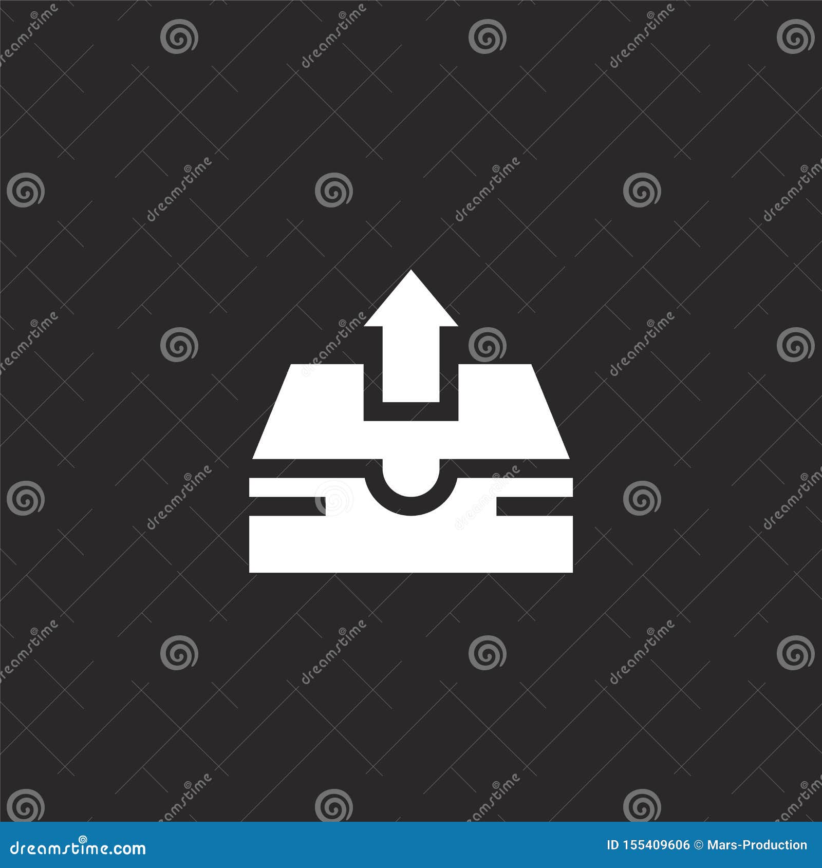 Outbox Icon. Filled Outbox Icon for Website Design and Mobile, App ...