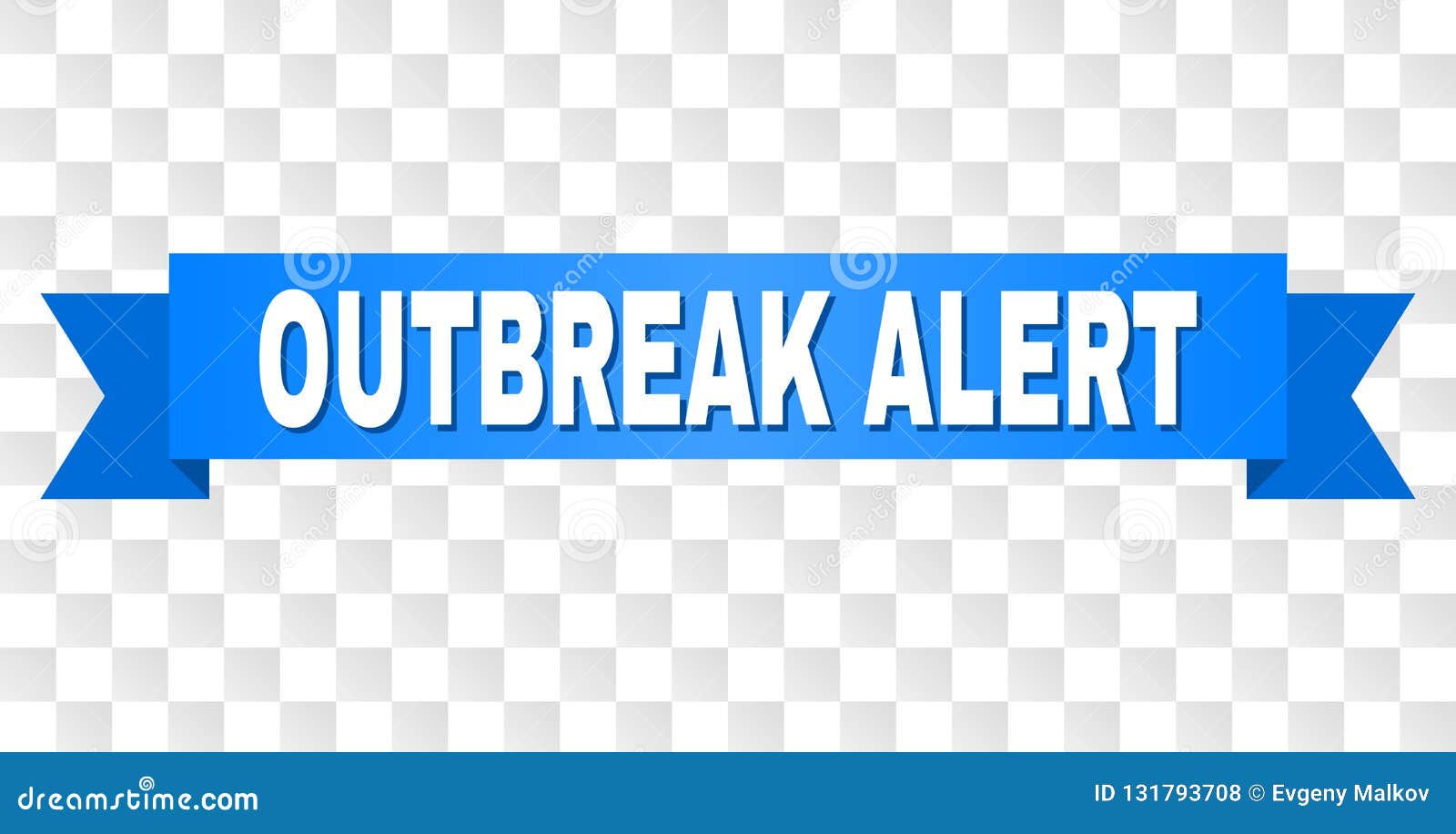 Blue Stripe with OUTBREAK ALERT Title Stock Vector - Illustration of ...