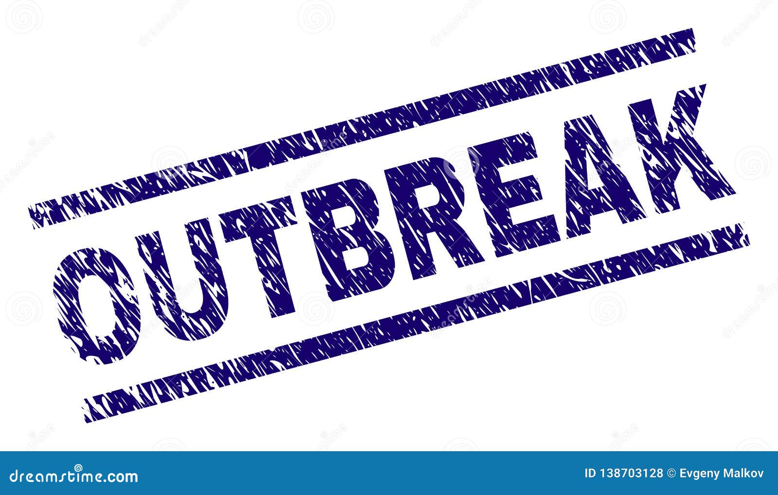 Scratched Textured OUTBREAK Stamp Seal Stock Vector - Illustration of ...