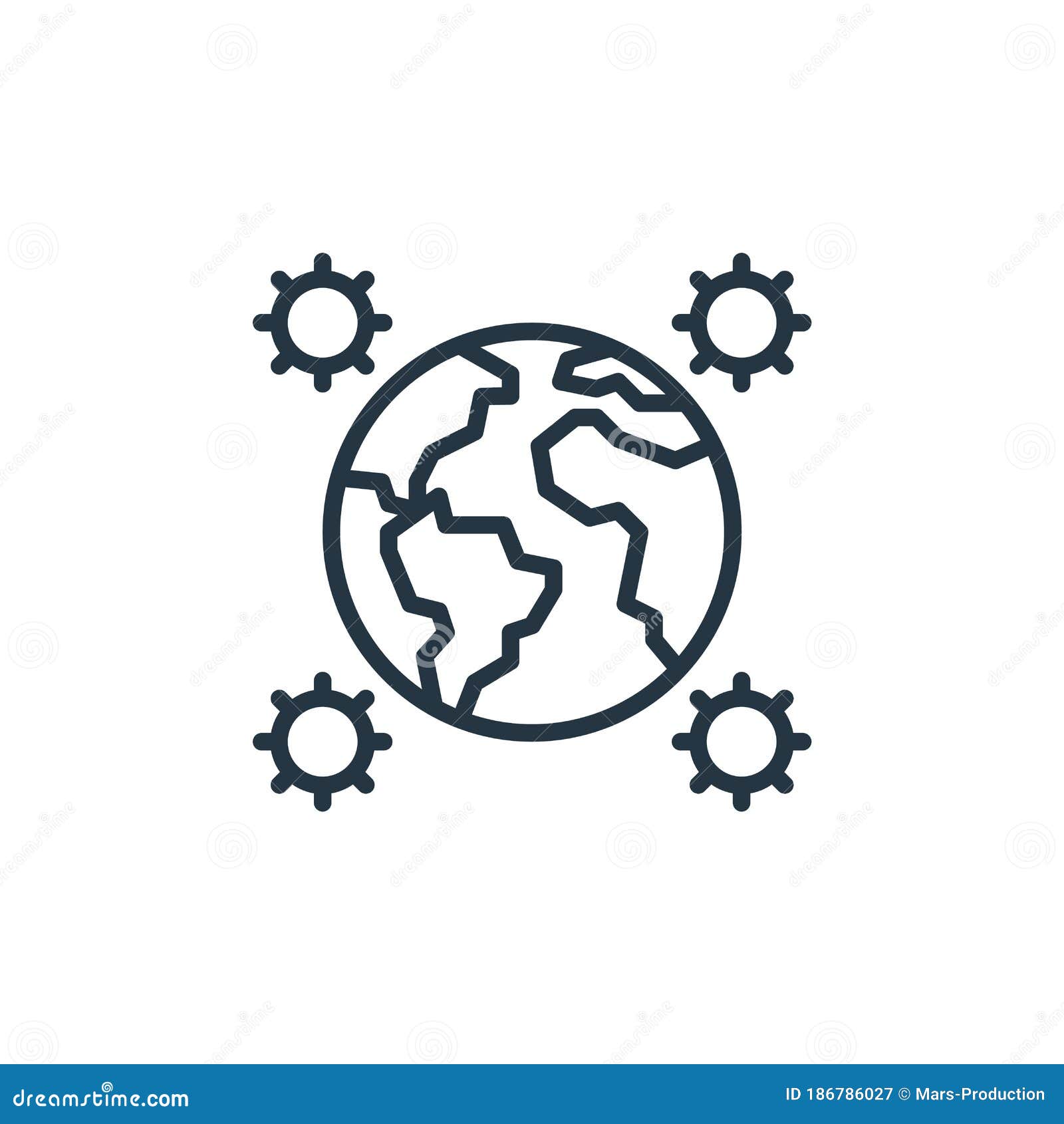 Outbreak Vector Icon. Outbreak Editable Stroke. Outbreak Linear Symbol ...