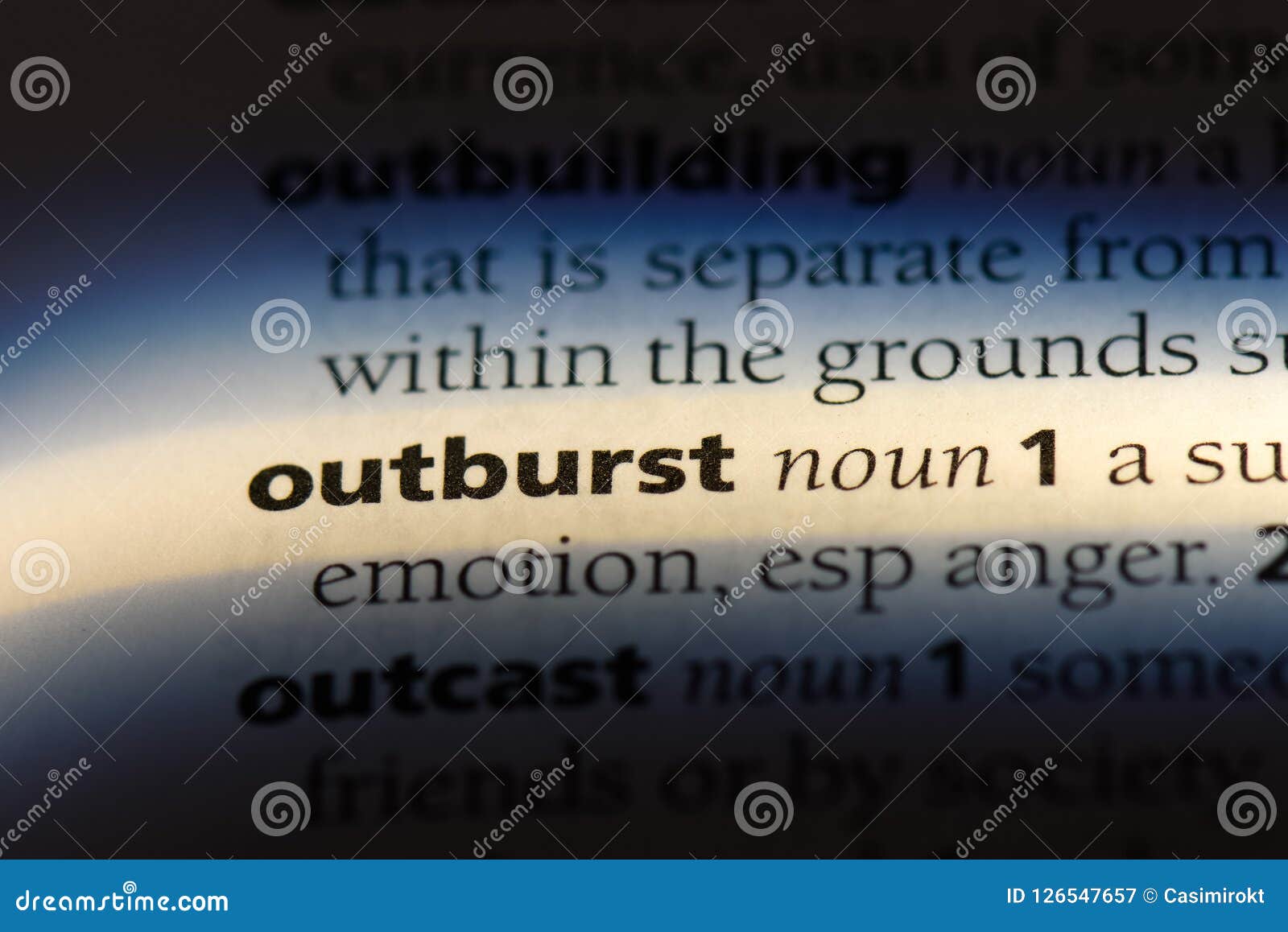 Outburst stock image. Image of closeup, book, outburst - 126547657