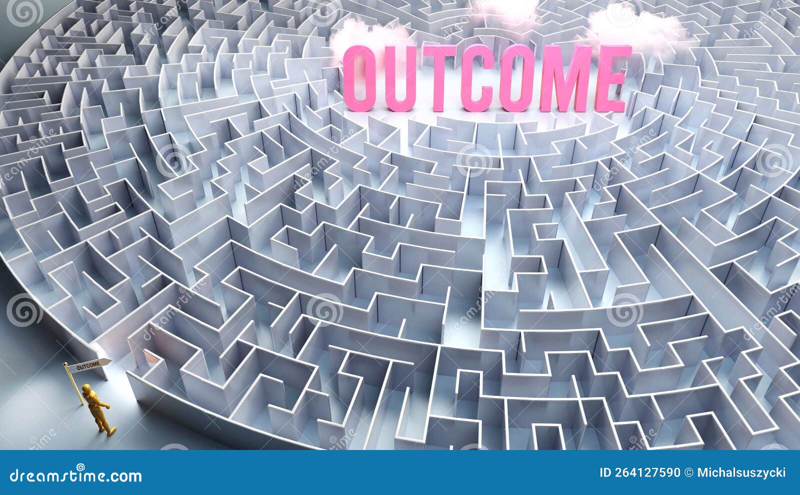 Outcome Complex Like A Puzzle - Pictured As Word Outcome On A Puzzle ...