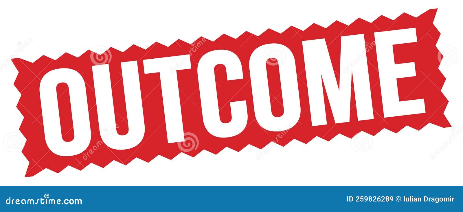 OUTCOME Text Written on Red Stamp Sign Stock Illustration ...