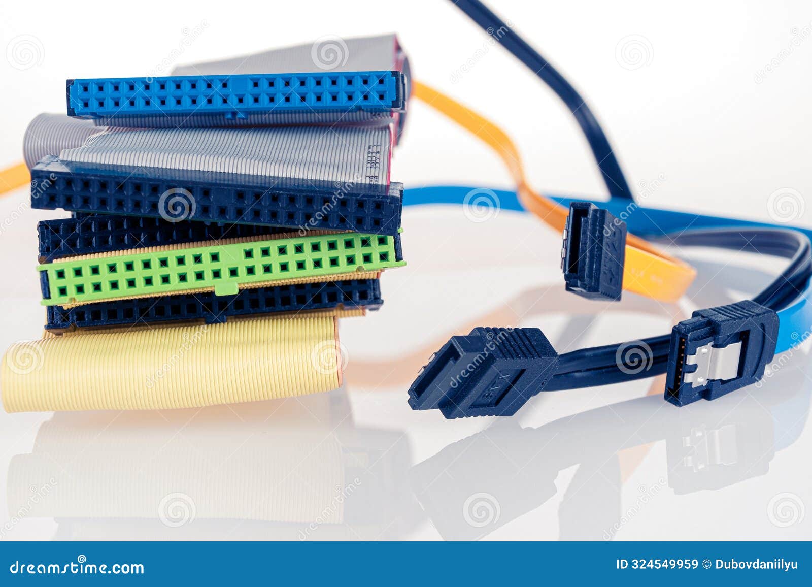 Outdated Cable Ide Sata Cable for Connecting Hard Drives and Drives in ...