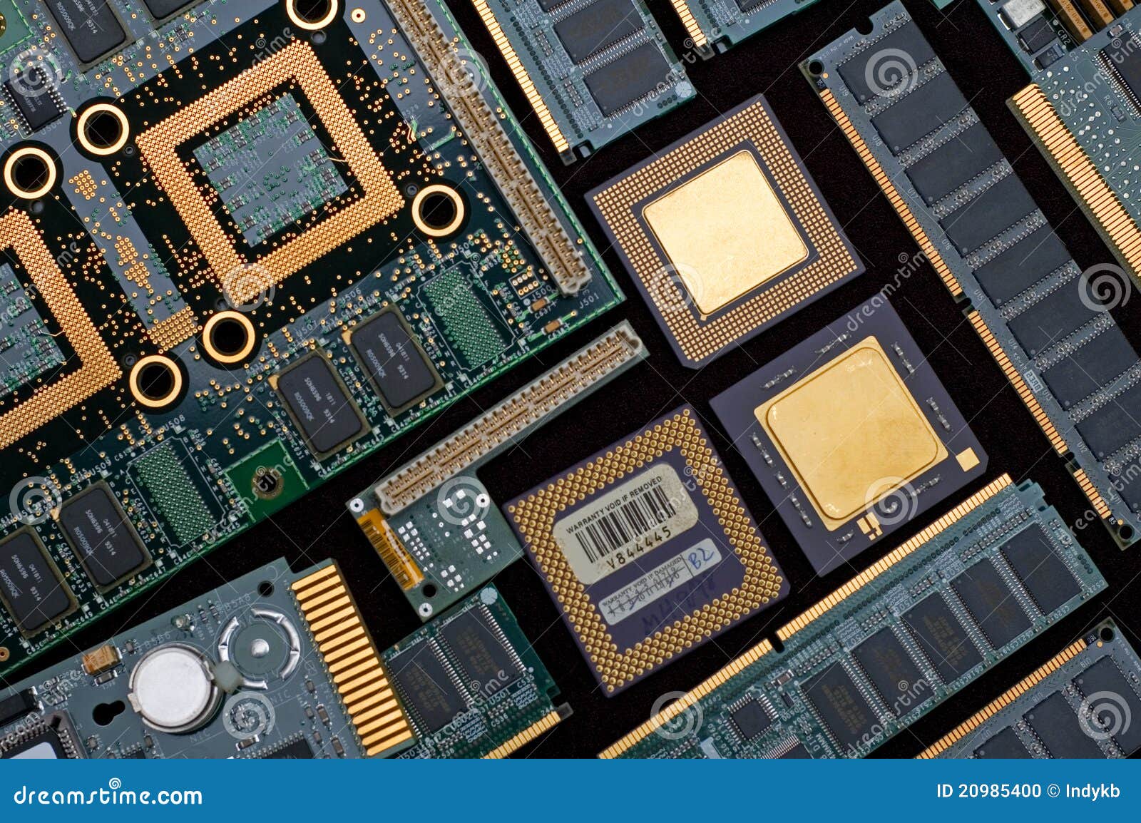 Outdated Computer Components Stock Photo - Image of components, scrap ...