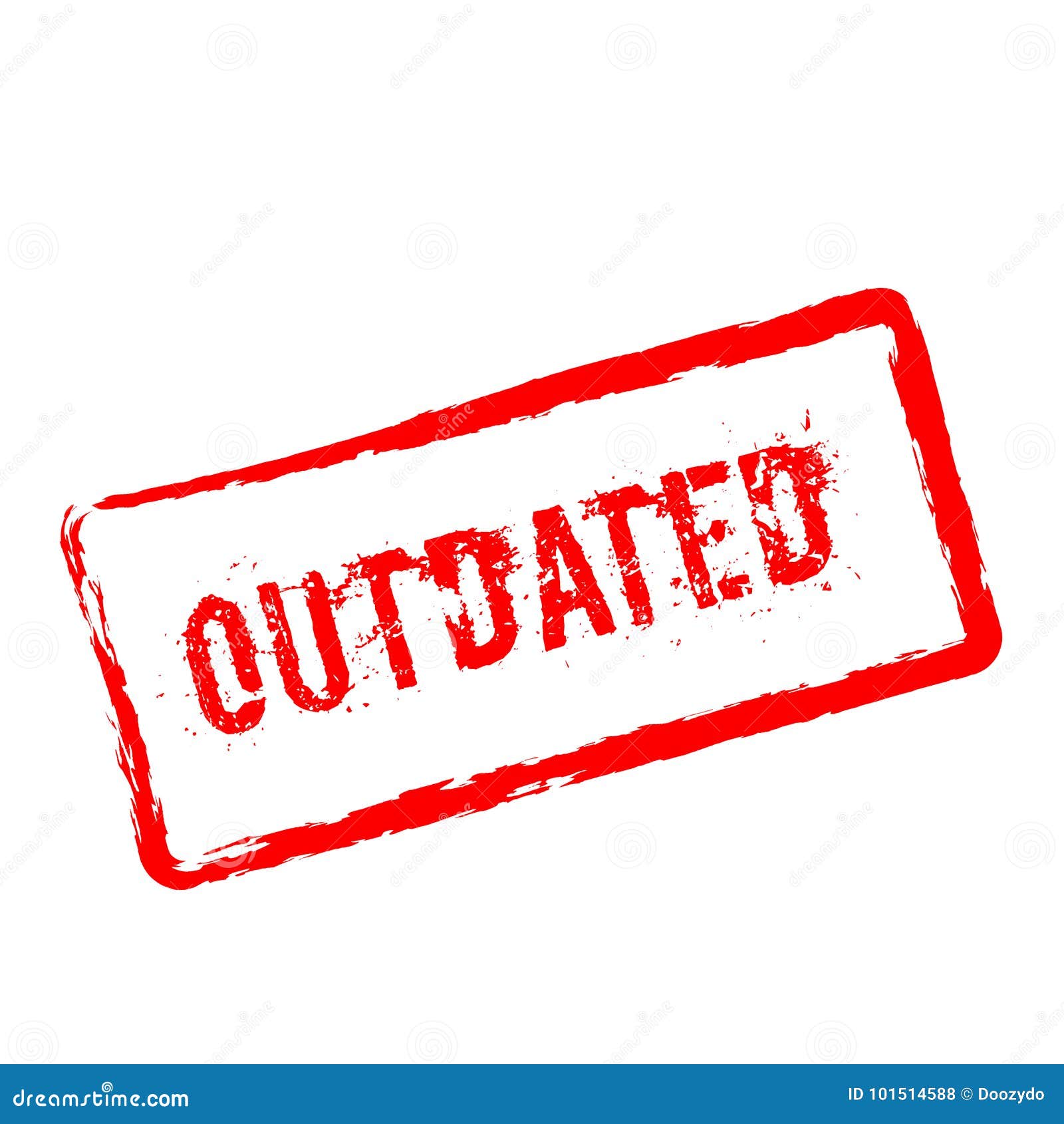 Outdated Rectangular Stamp. Cartoon Vector | CartoonDealer.com #97813115