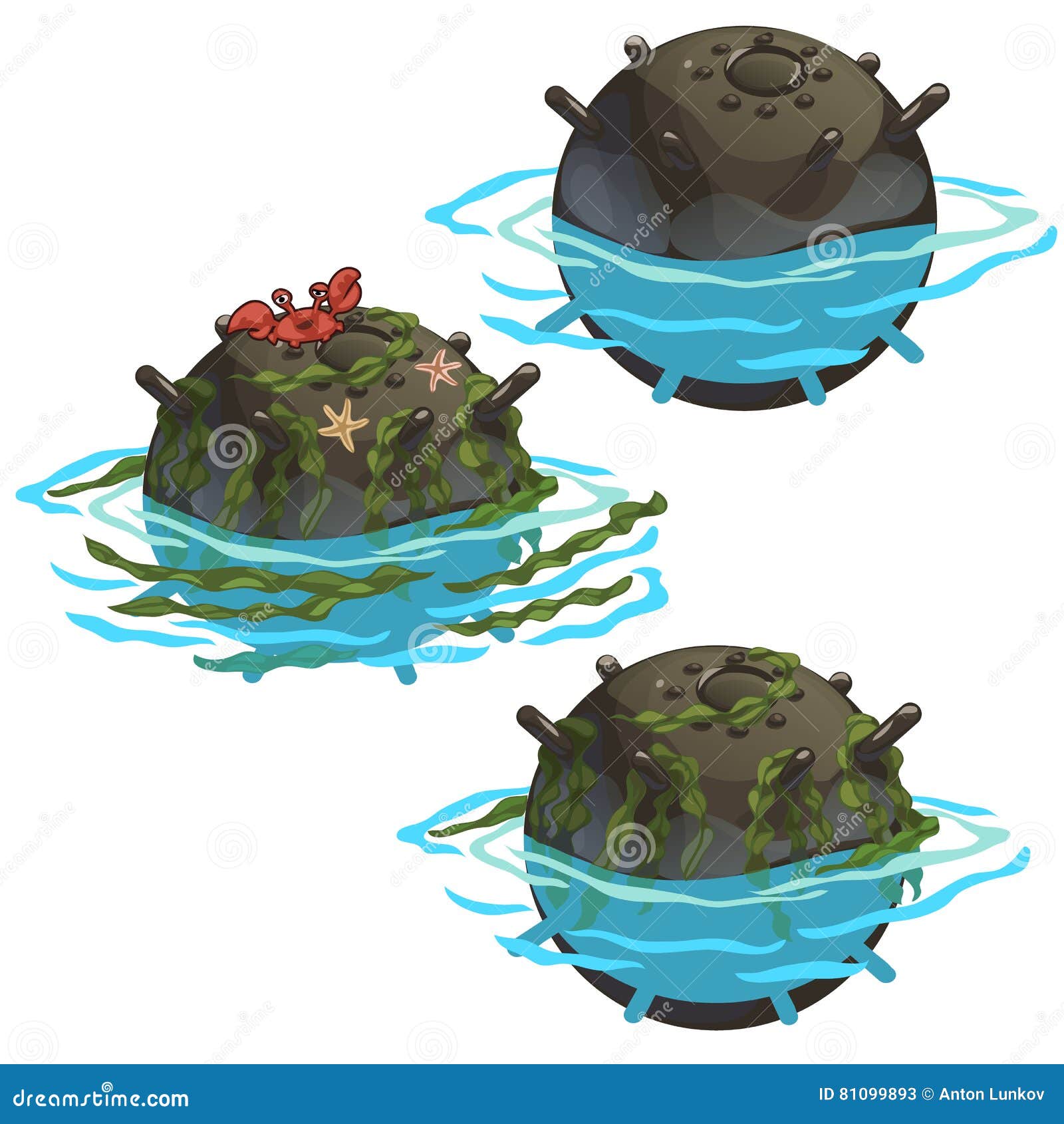 Underwater Mine Field Royalty-Free Stock Photography | CartoonDealer ...