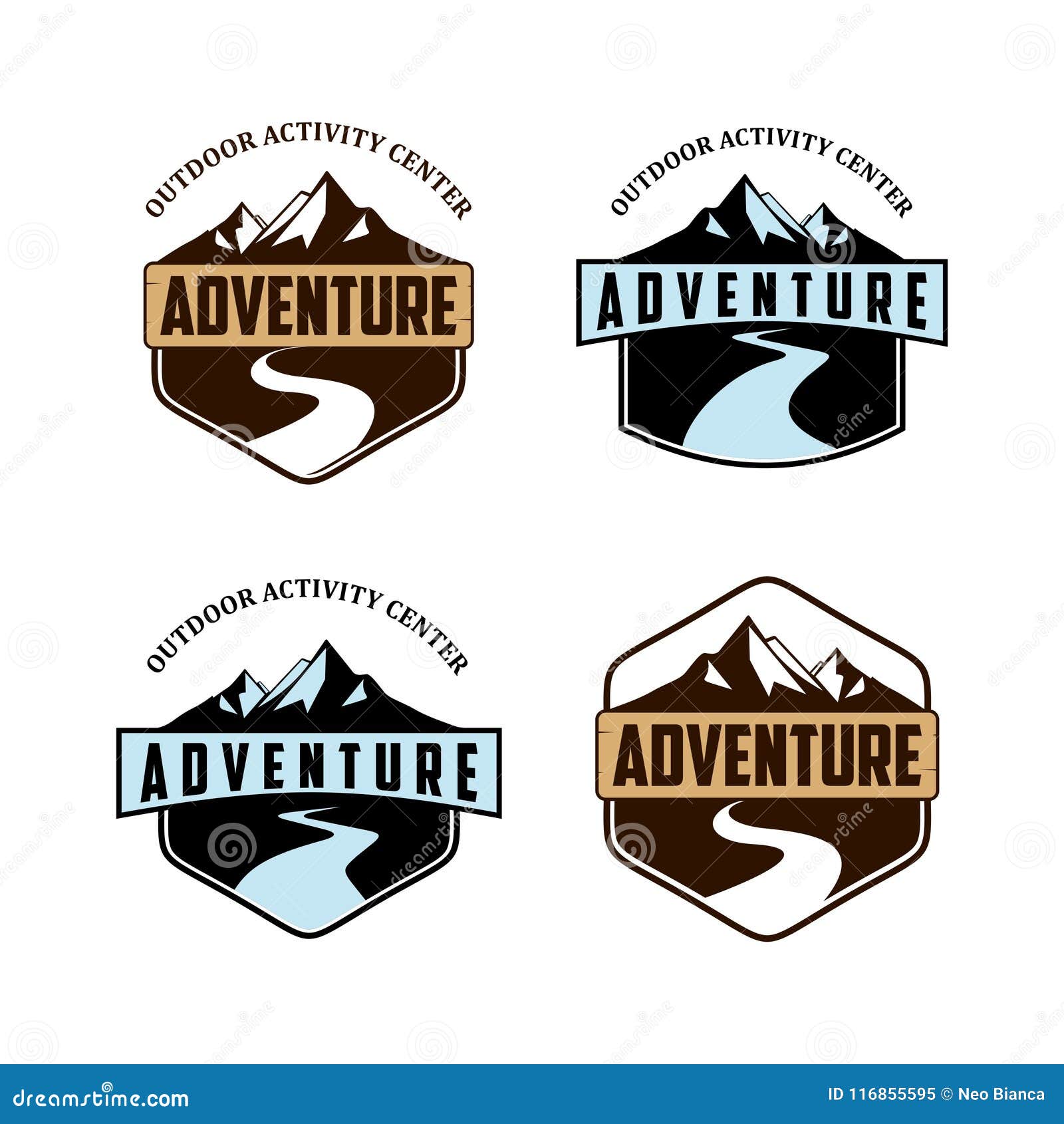 Outdoor Activity Center Logo Vector Stock Vector - Illustration of ...