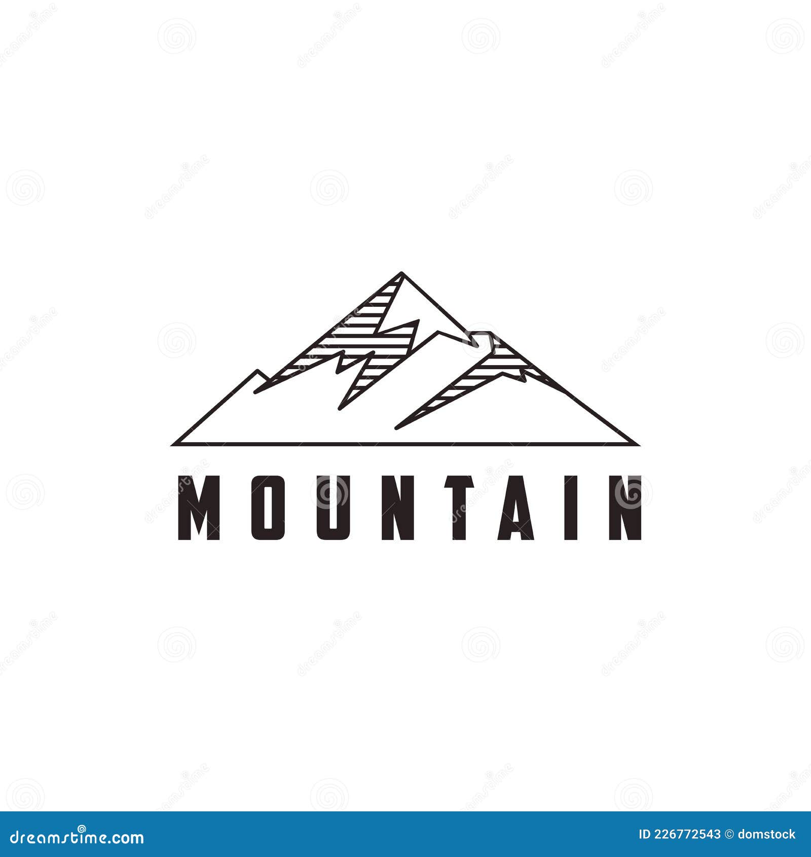 Outdoor Adventure Mountain Peak, Summit Logo Icon Vector Illustrations ...