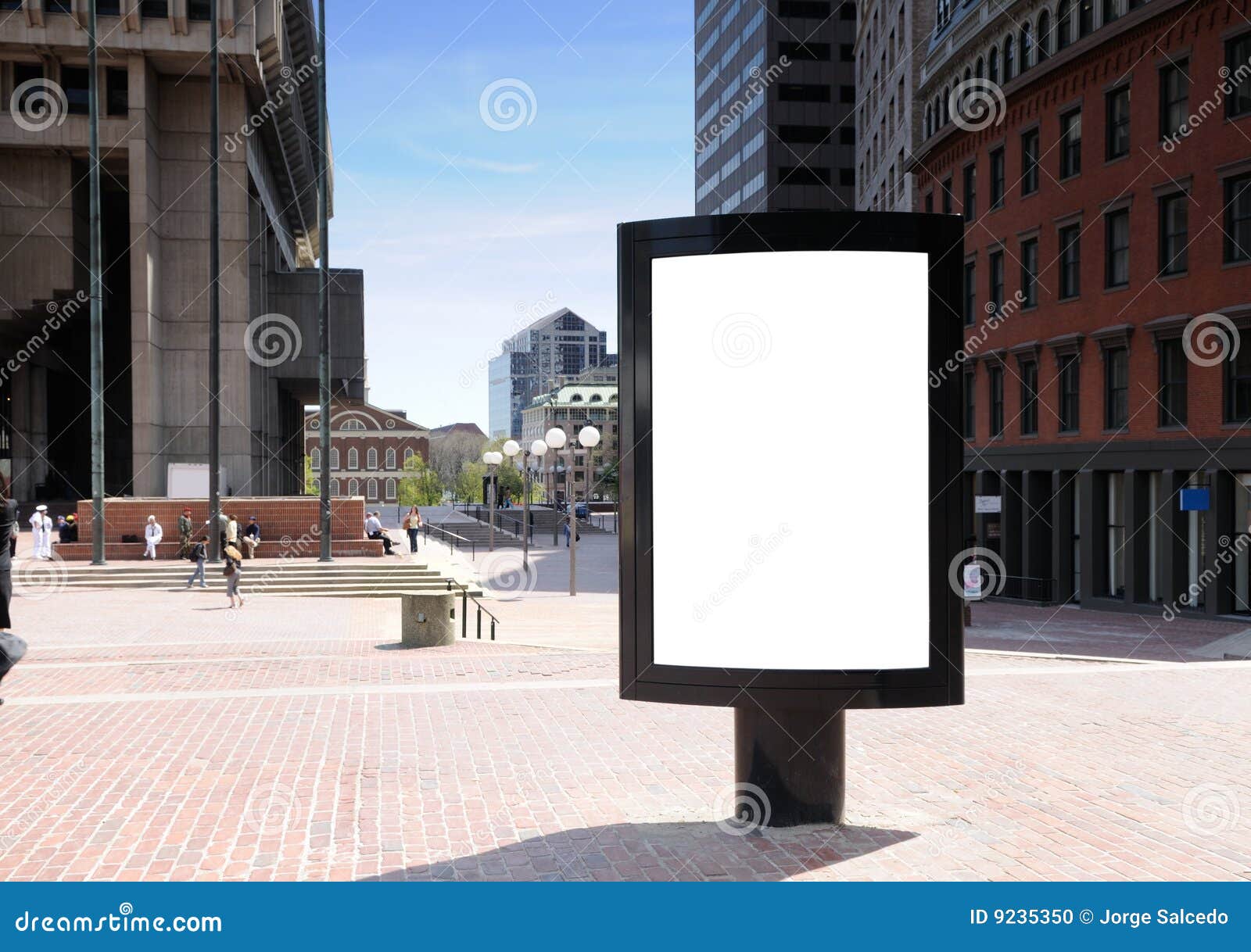 Outdoor Advertising stock photo. Image of people, advertising - 9235350