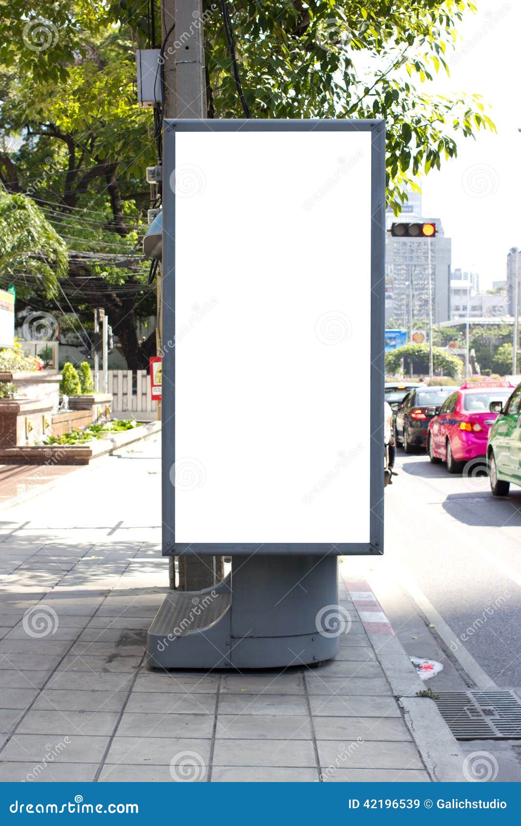 Outdoor advertising stock image. Image of outdoor, people - 42196539
