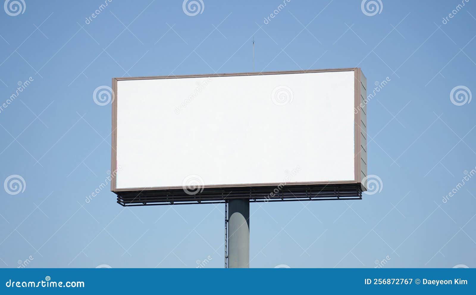 Outdoor Advertising Scenery and Advertising Mockup Stock Image - Image ...
