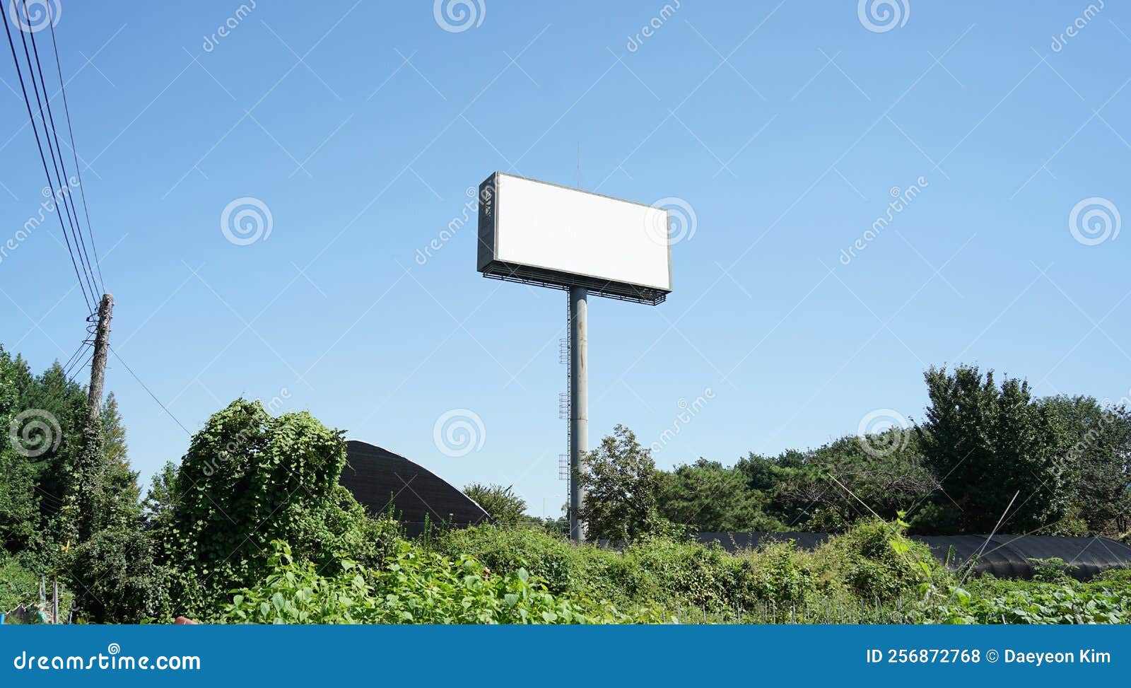 Outdoor Advertising Scenery and Advertising Mockup Stock Photo - Image ...