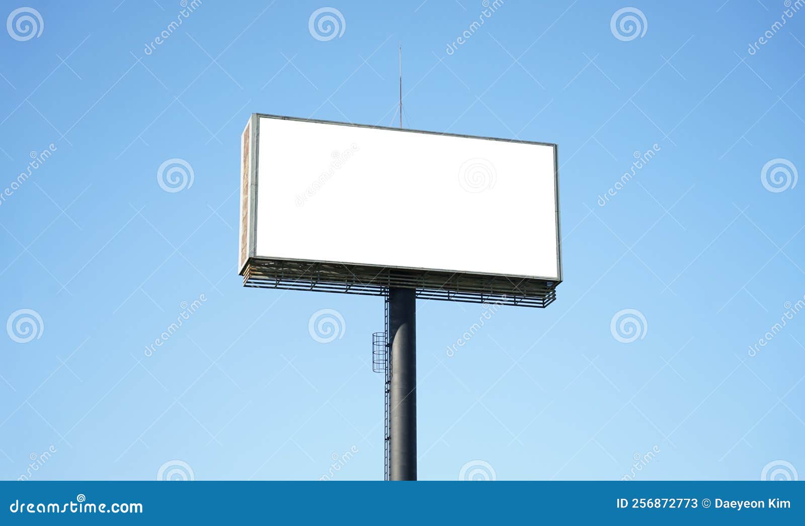 Outdoor Advertising Scenery and Advertising Mockup Stock Image - Image ...