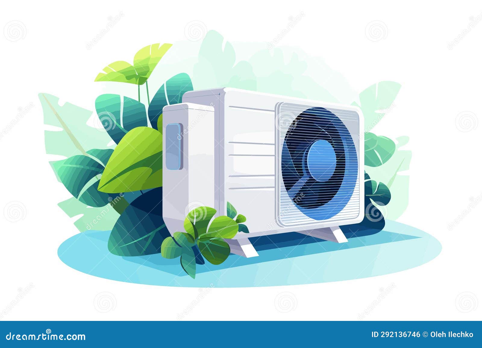 Outdoor Air Conditioner Vector Flat Isolated Vector Style Illustration ...