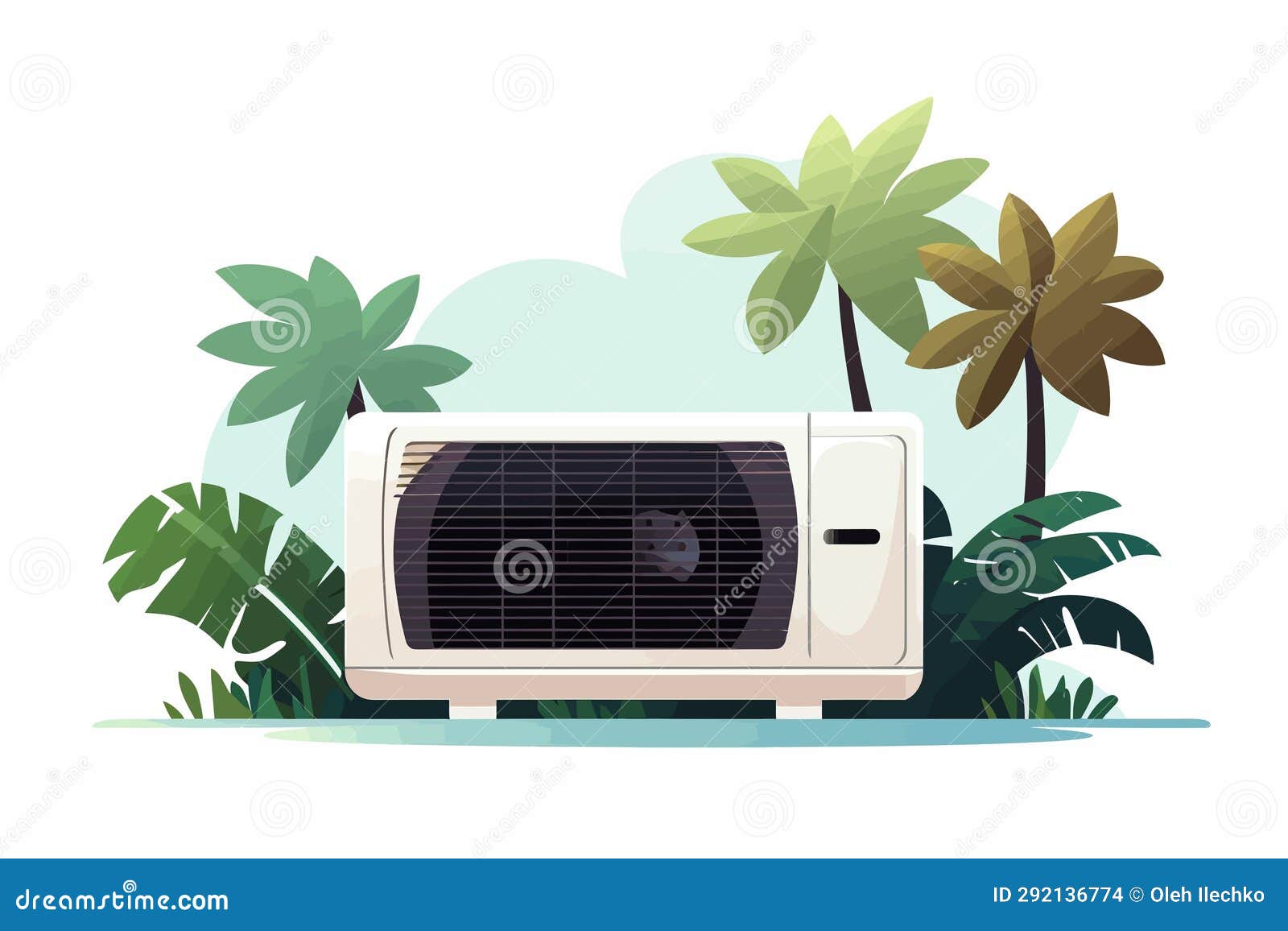 Outdoor Air Conditioner Vector Flat Isolated Vector Style Illustration ...