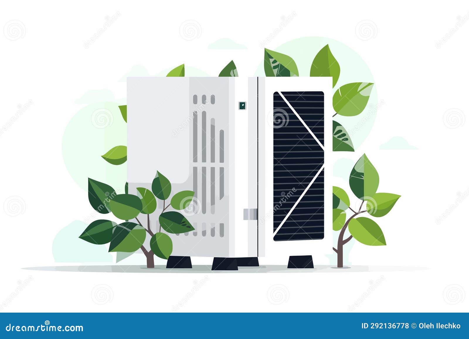 Outdoor Air Conditioner Vector Flat Isolated Vector Style Illustration ...