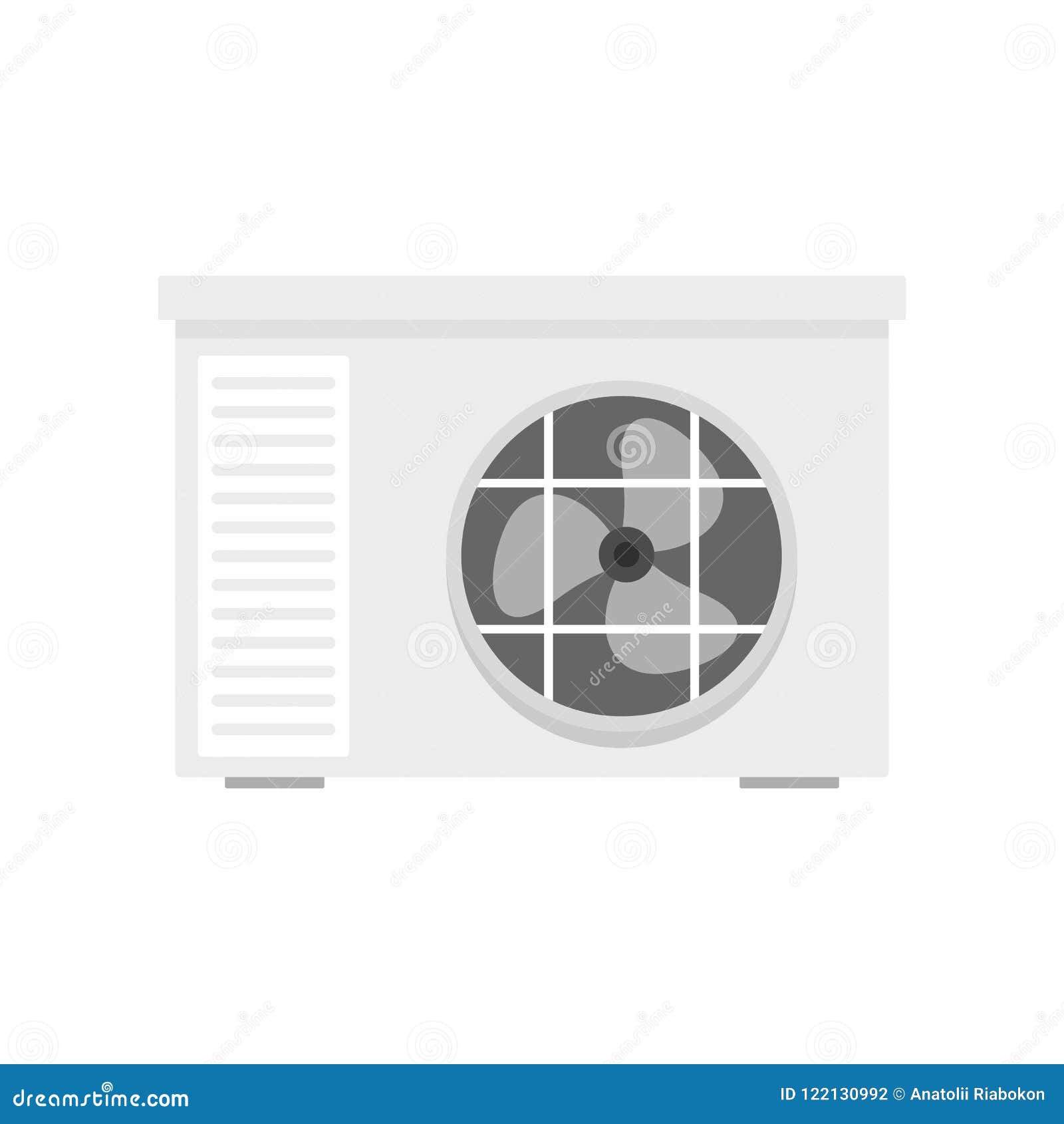 Outdoor Air Unit Conditioner Icon, Flat Style Stock Vector ... Outdoor Air Unit Conditioner Icon, Flat Style Stock Vector ...