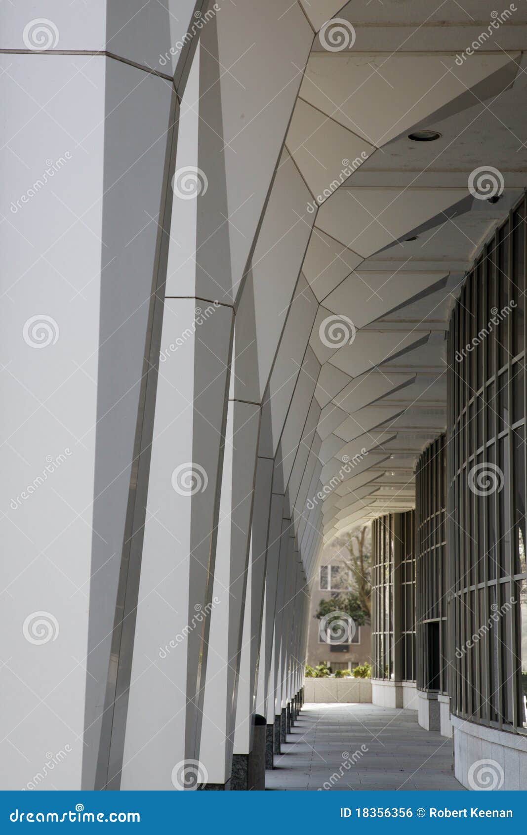 Outdoor arched hall stock photo. Image of modern, arch - 18356356