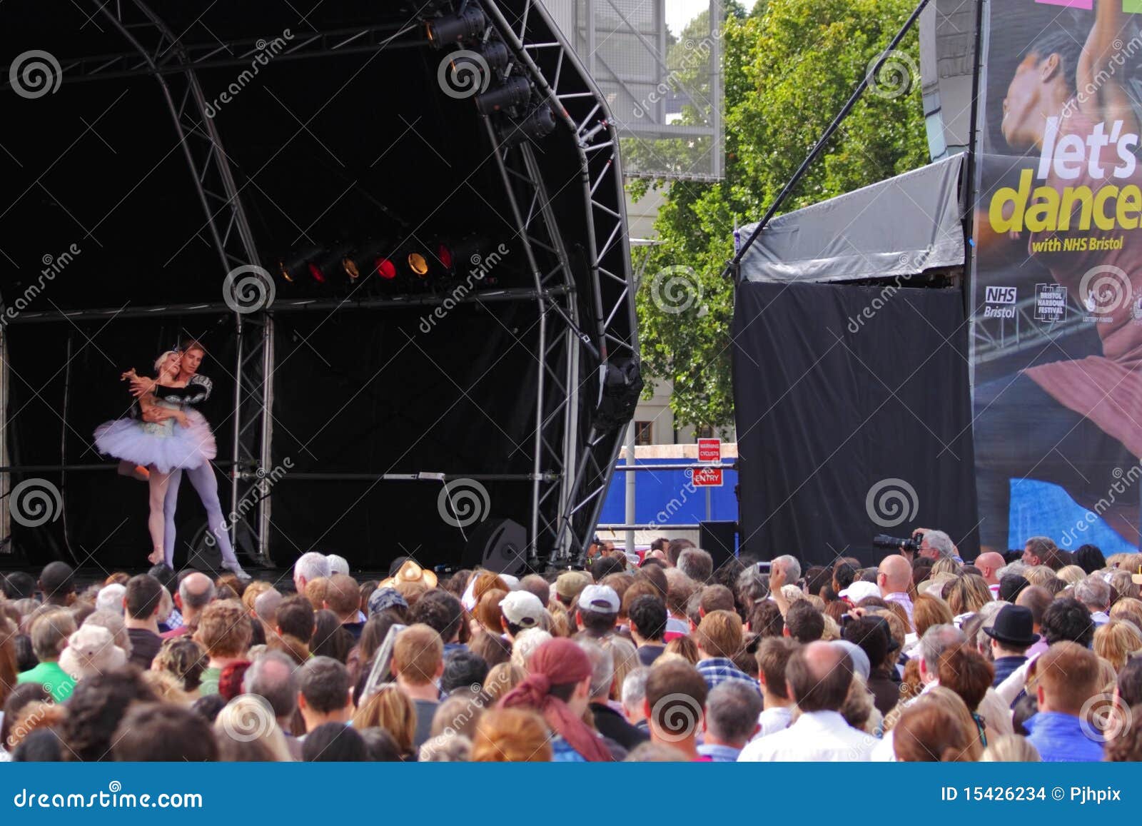Outdoor Ballet editorial stock image. Image of swan, pirouette - 15426234