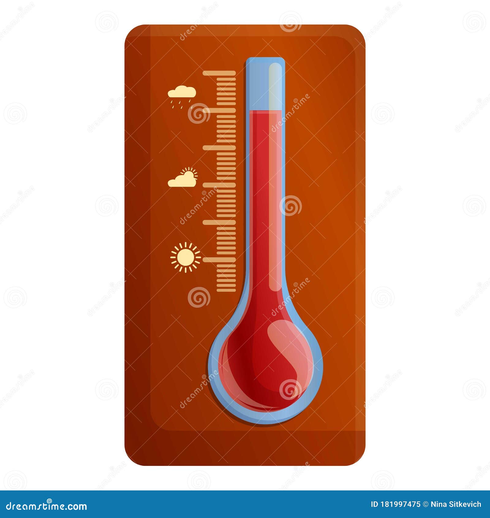Outdoor Barometer Icon, Cartoon Style Stock Vector - Illustration of ...