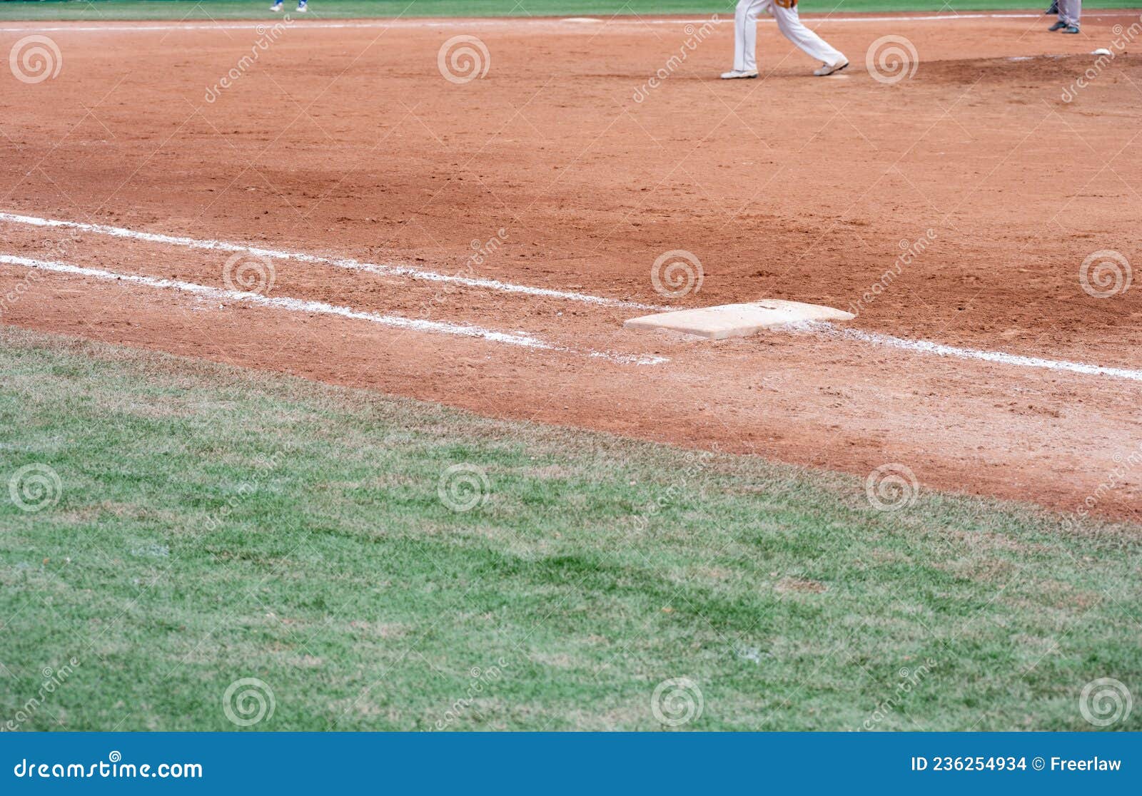 An Outdoor Baseball Field in a Day Time Stock Photo - Image of activity ...