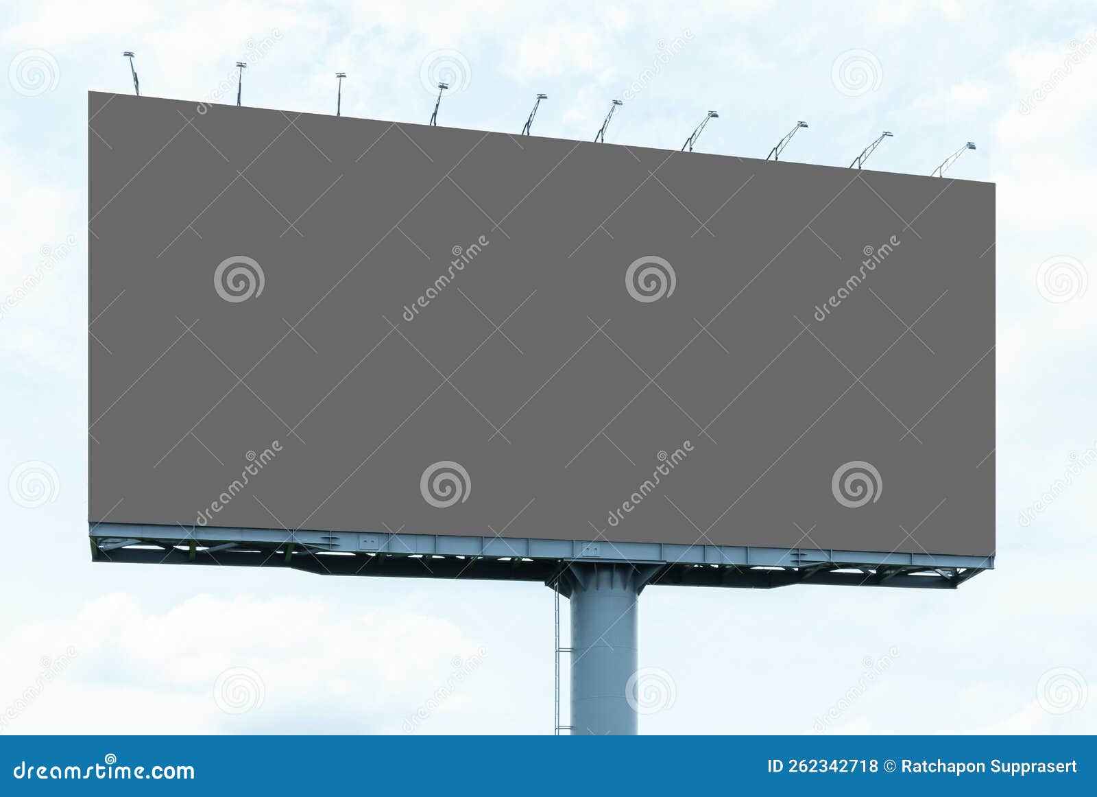 Outdoor Billboard on Blue Sky Background with Clipping Path Stock Photo ...