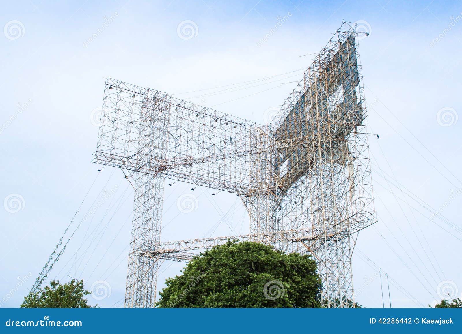 Outdoor Billboard Structure Steel for Advertisemen Stock Photo - Image ...