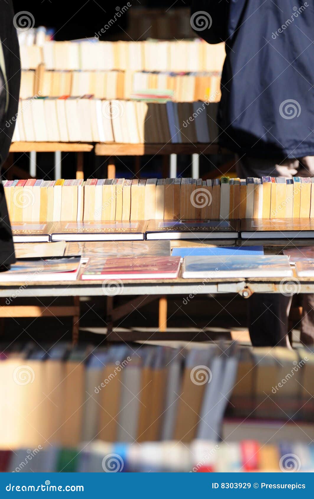 Outdoor book market stock image. Image of resting, hardback - 8303929