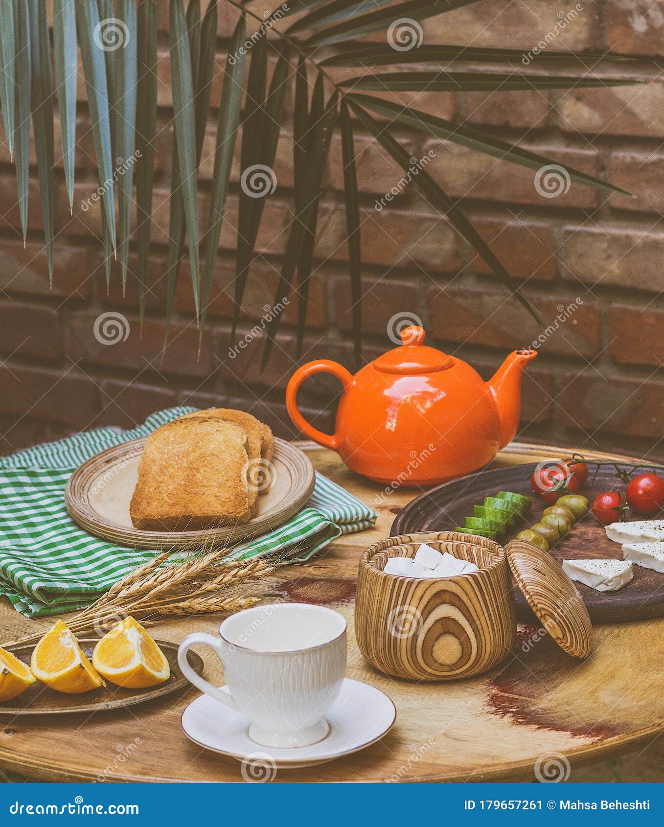 Outdoor Breakfast stock image. Image of cucumber, outdoor - 179657261