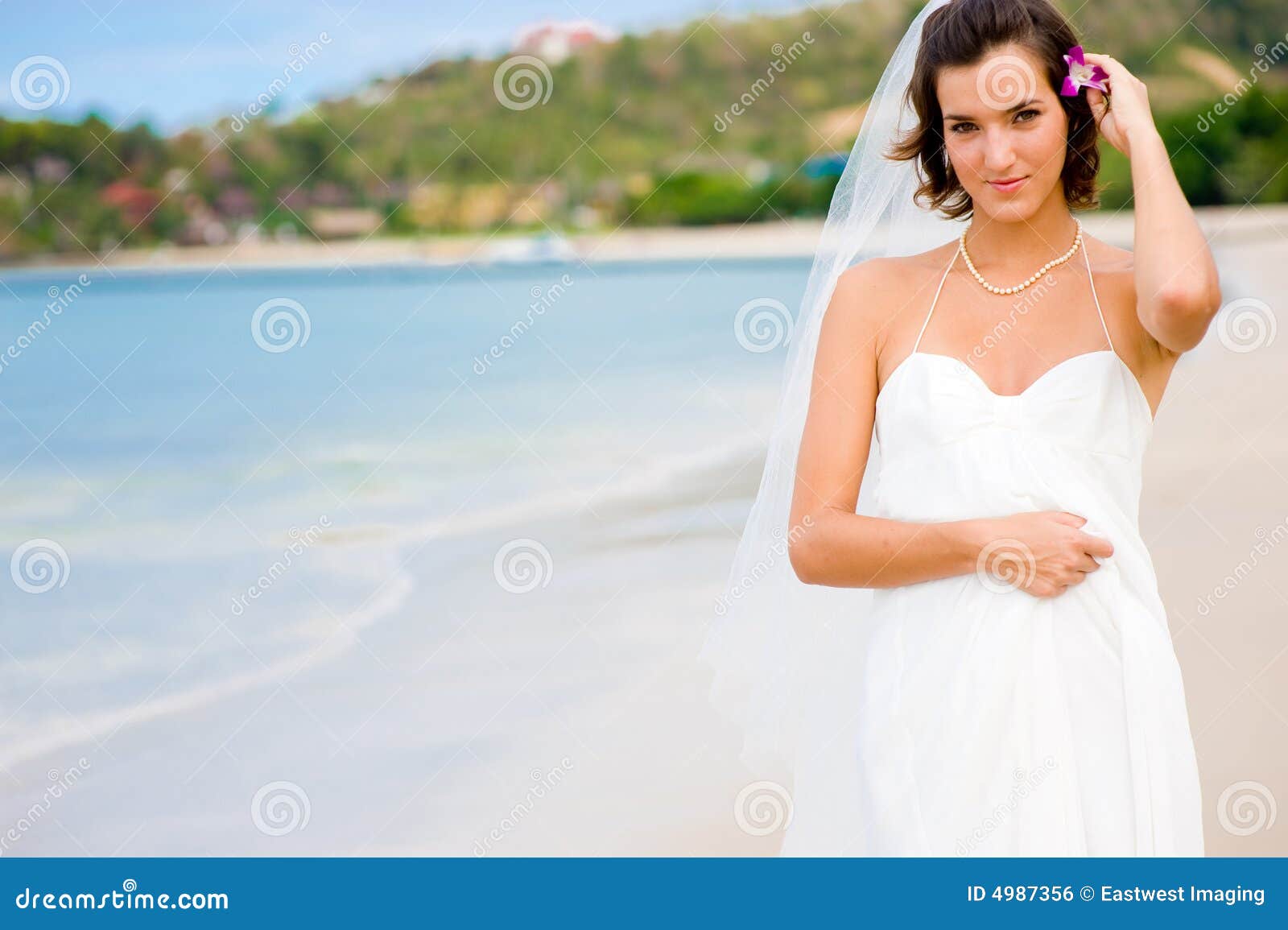 Outdoor Bride stock photo. Image of holding, attractive - 4987356