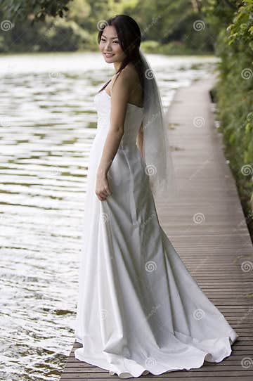 Outdoor Bride 5 stock image. Image of water, wedding, singapore - 222505