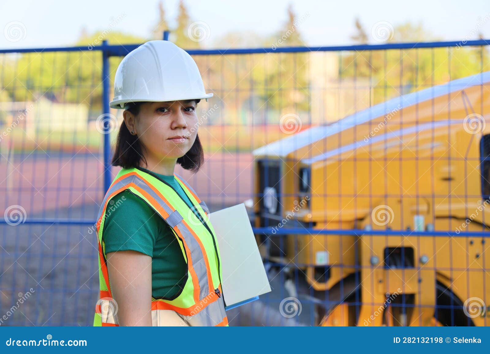 Portrait Of A Construction Worker Clapping His Hands Stock Photography ...