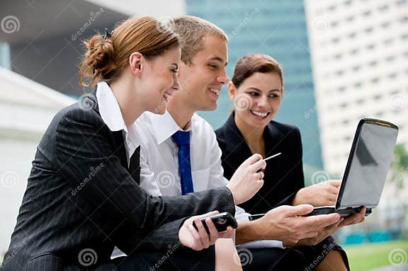Outdoor Business stock photo. Image of smart, computer - 4805976