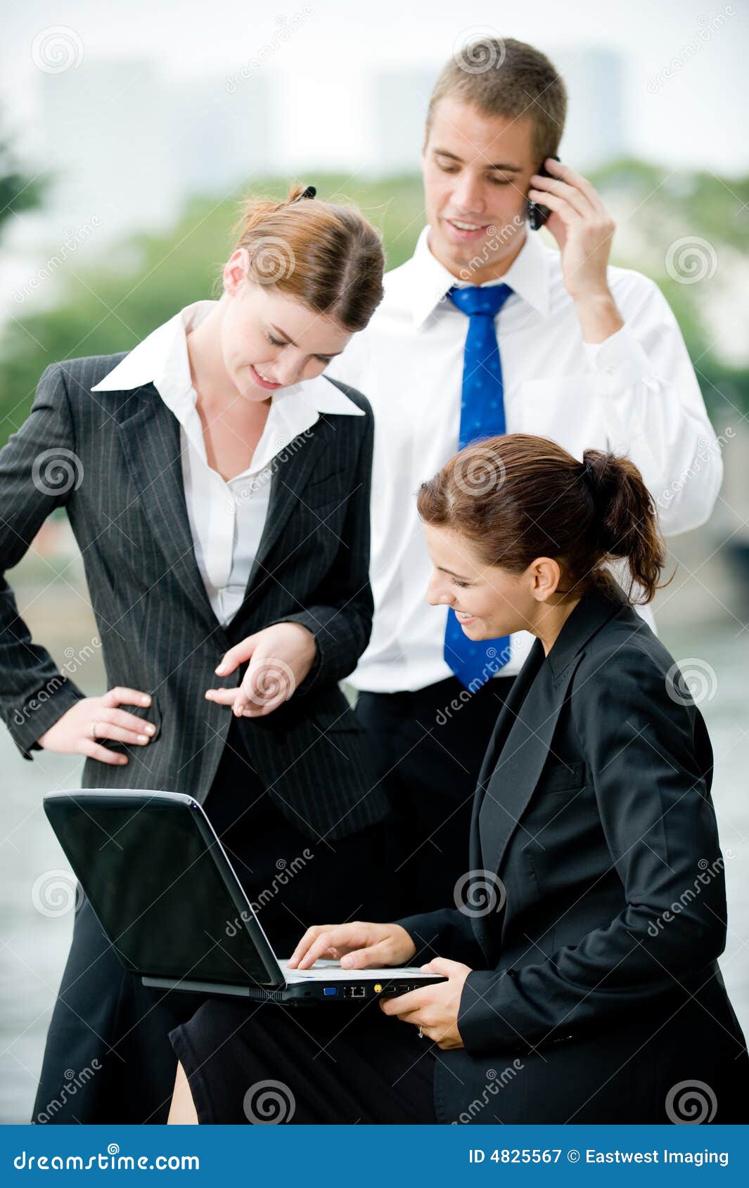 Outdoor Business stock image. Image of city, computer - 4825567