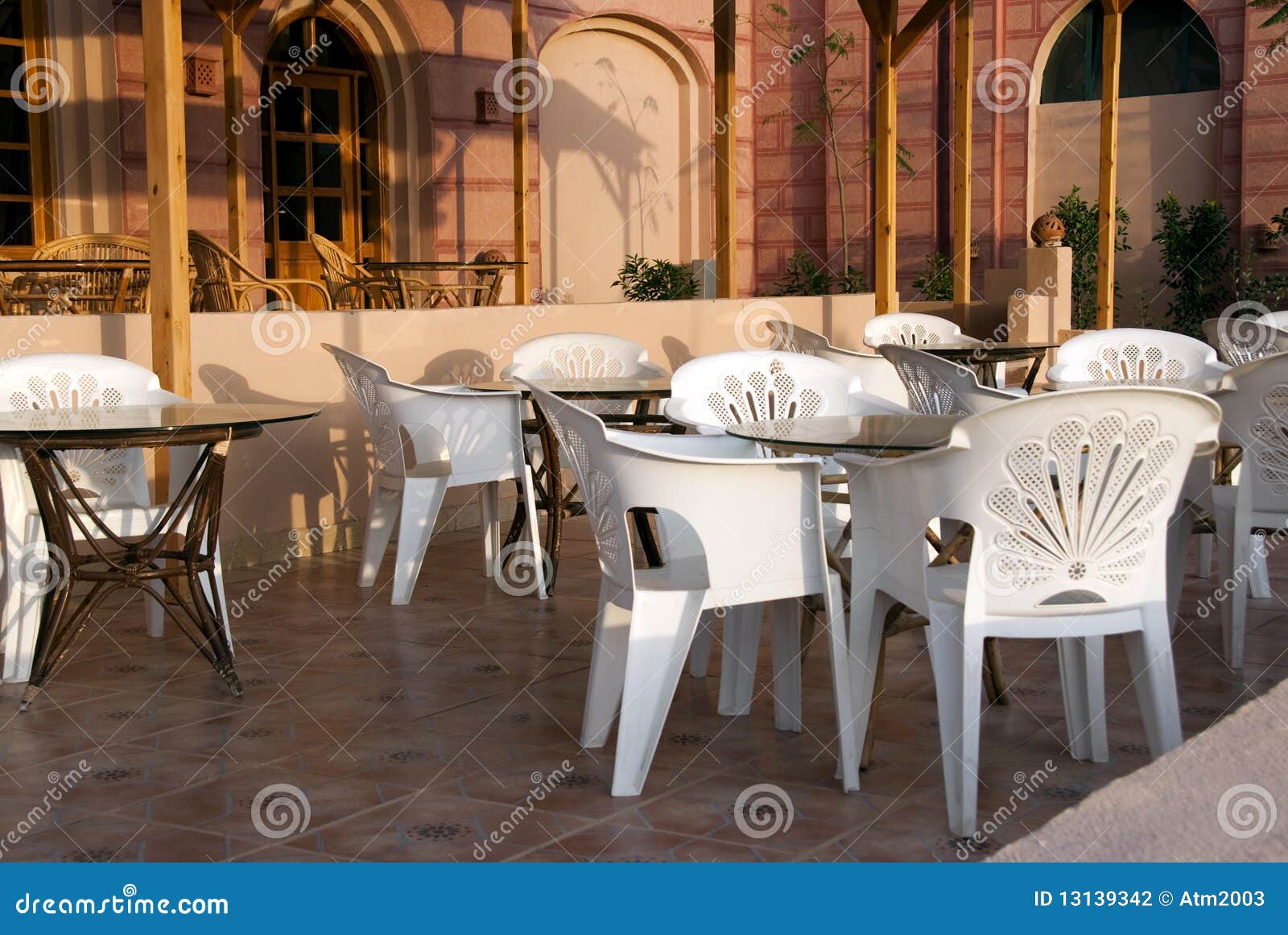 Outdoor cafe stock photo. Image of furniture, outdoor - 13139342