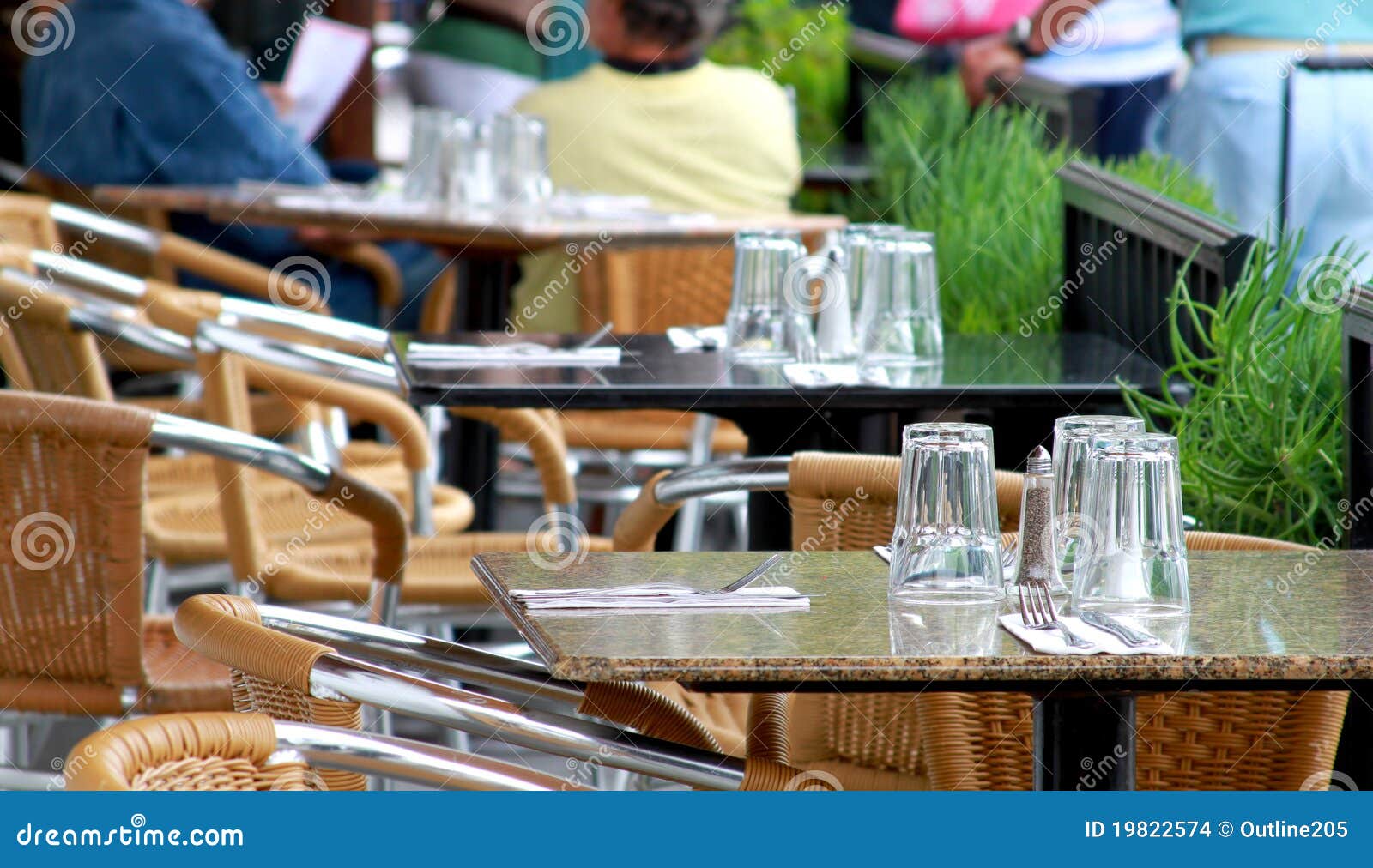 Outdoor cafe stock photo. Image of order, furniture, chairs - 19822574