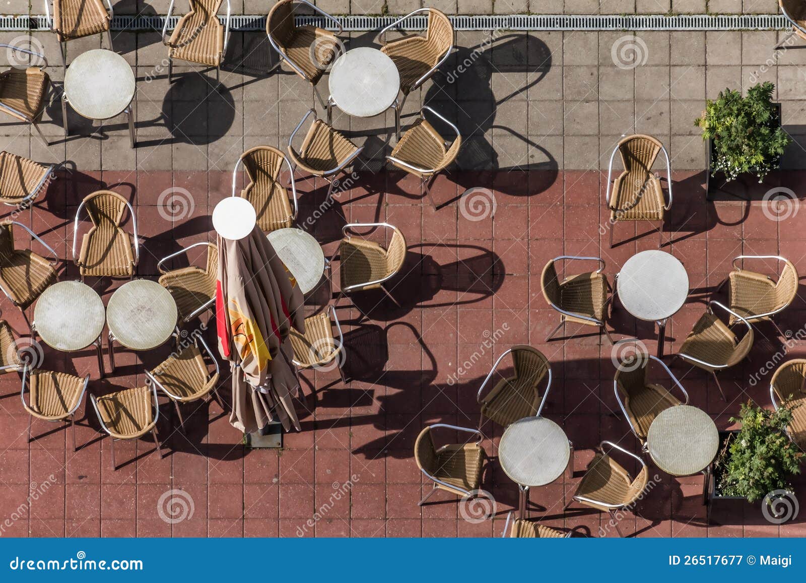 Outdoor Cafe stock image. Image of view, sidewalk, angle - 26517677