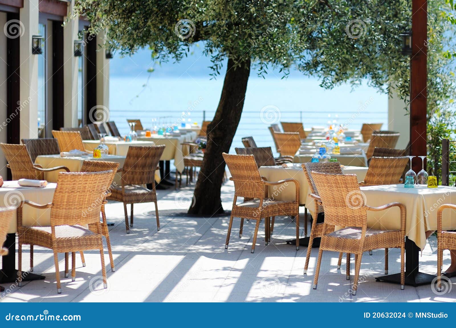 Outdoor Cafe In Italy Stock Images - Image: 20632024