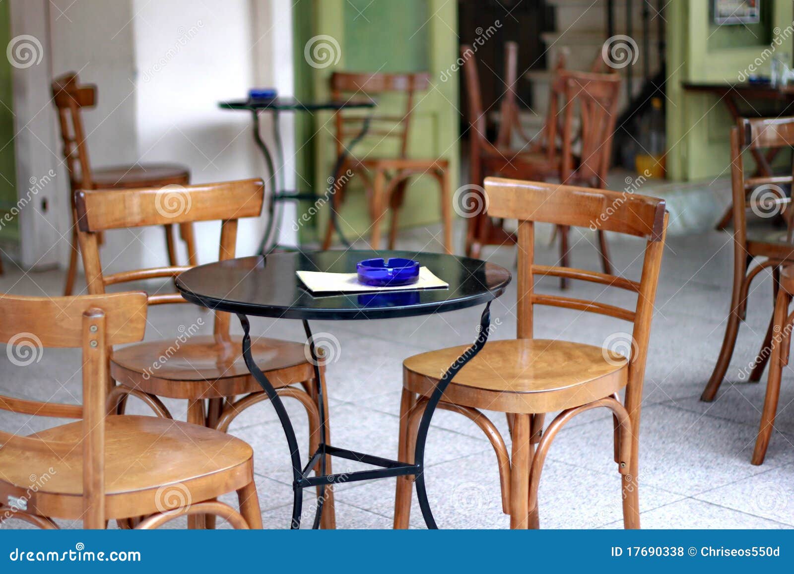 Outdoor Cafe Seating stock photo. Image of urban, seating - 17690338