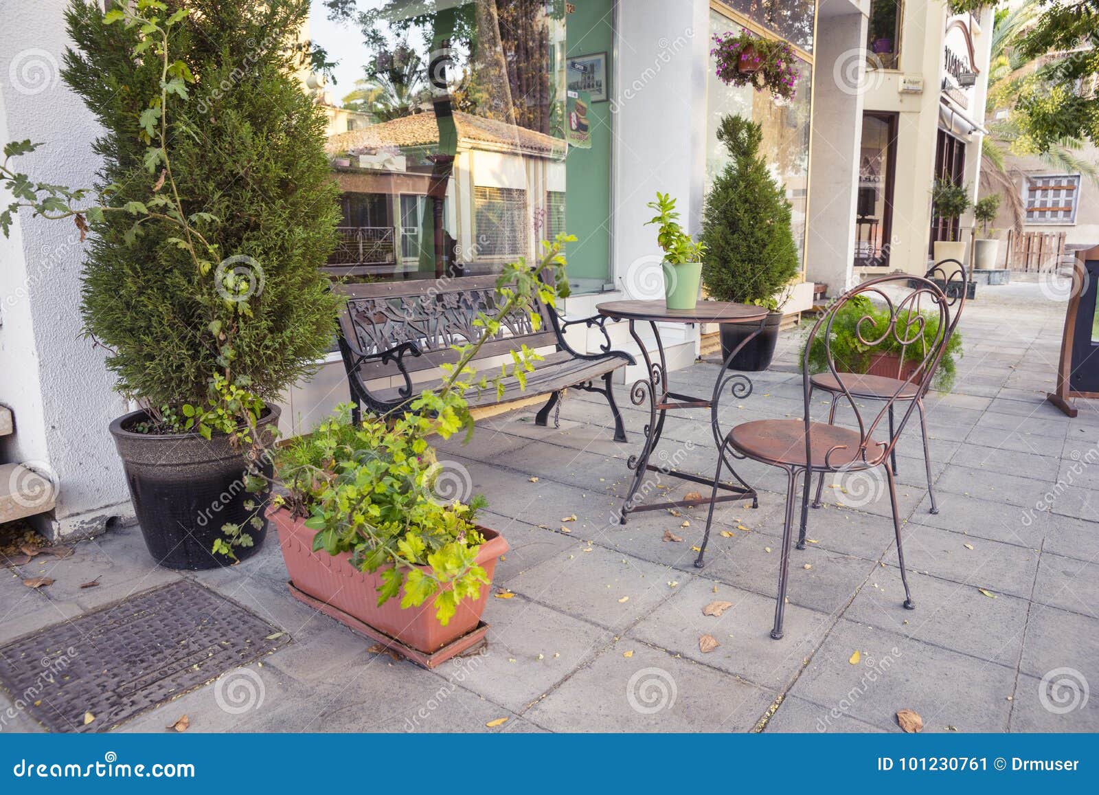 Outdoor Cafe stock image. Image of popular, scene, food - 101230761