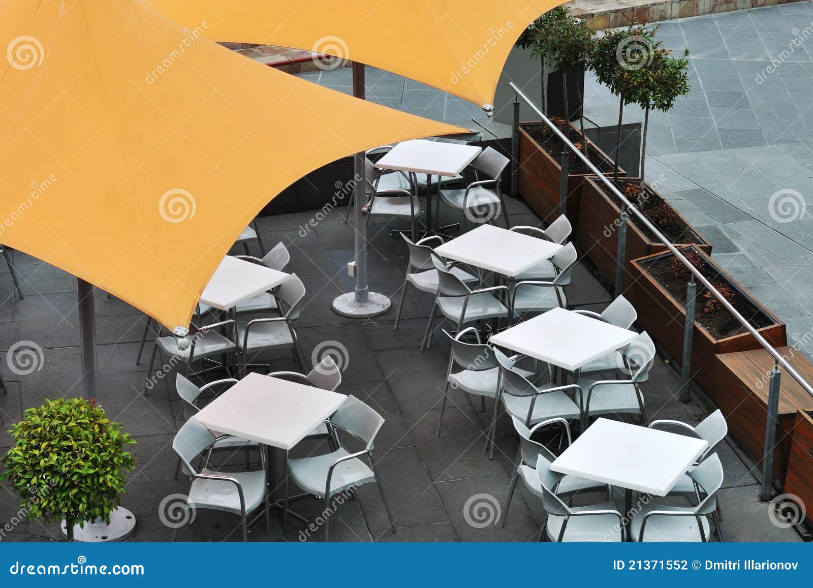 Outdoor cafeteria stock photo. Image of orange, shop - 21371552