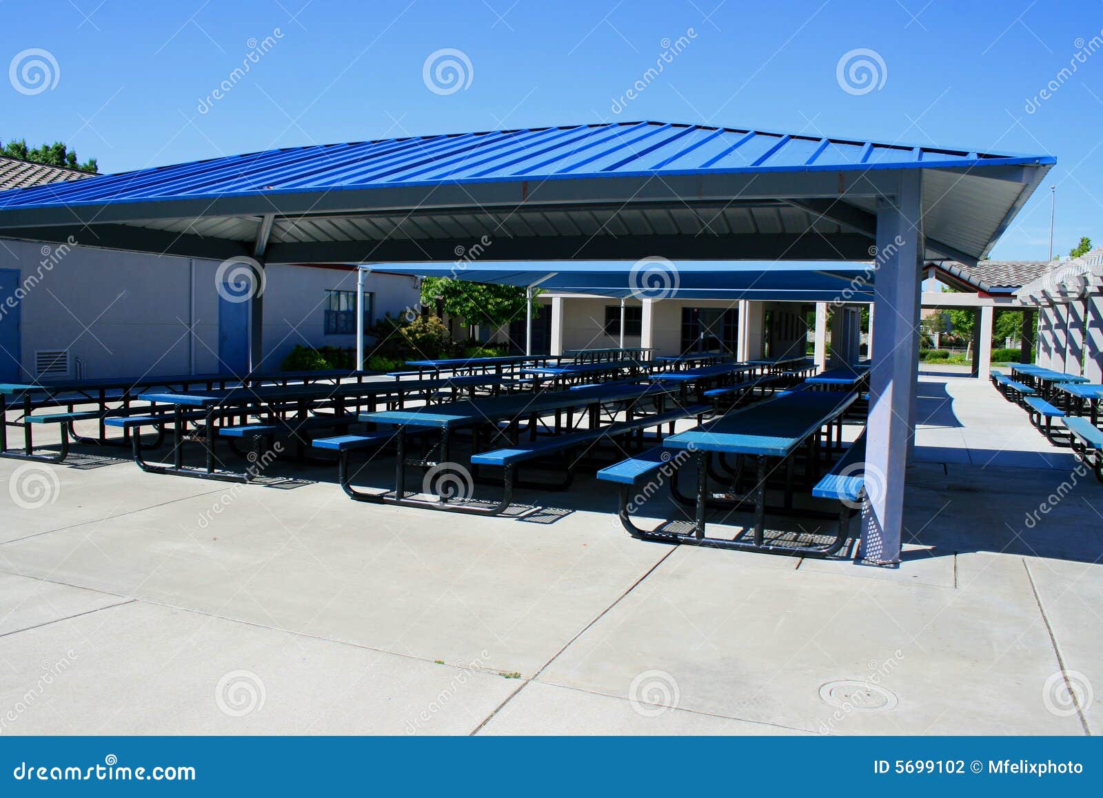 Outdoor Cafeteria stock photo. Image of roof, restaurant - 5699102