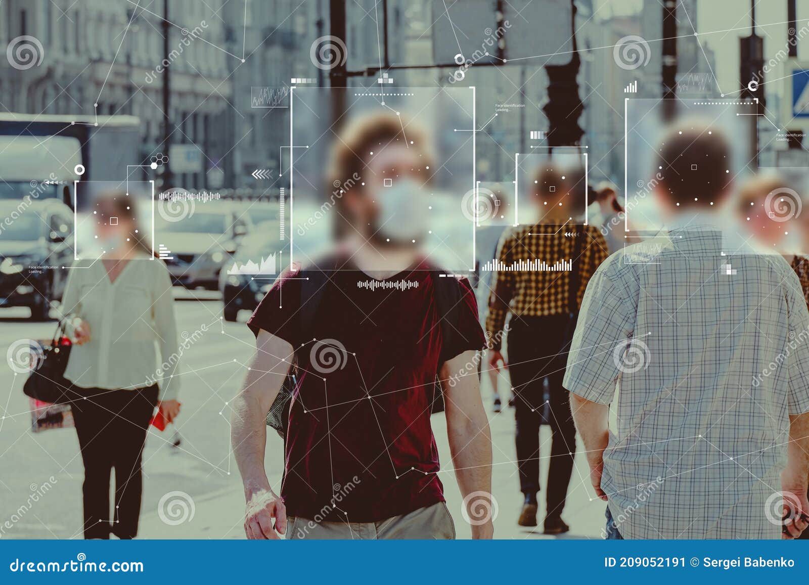An Outdoor Camera Identifies People Faces Using Modern Biometric ...