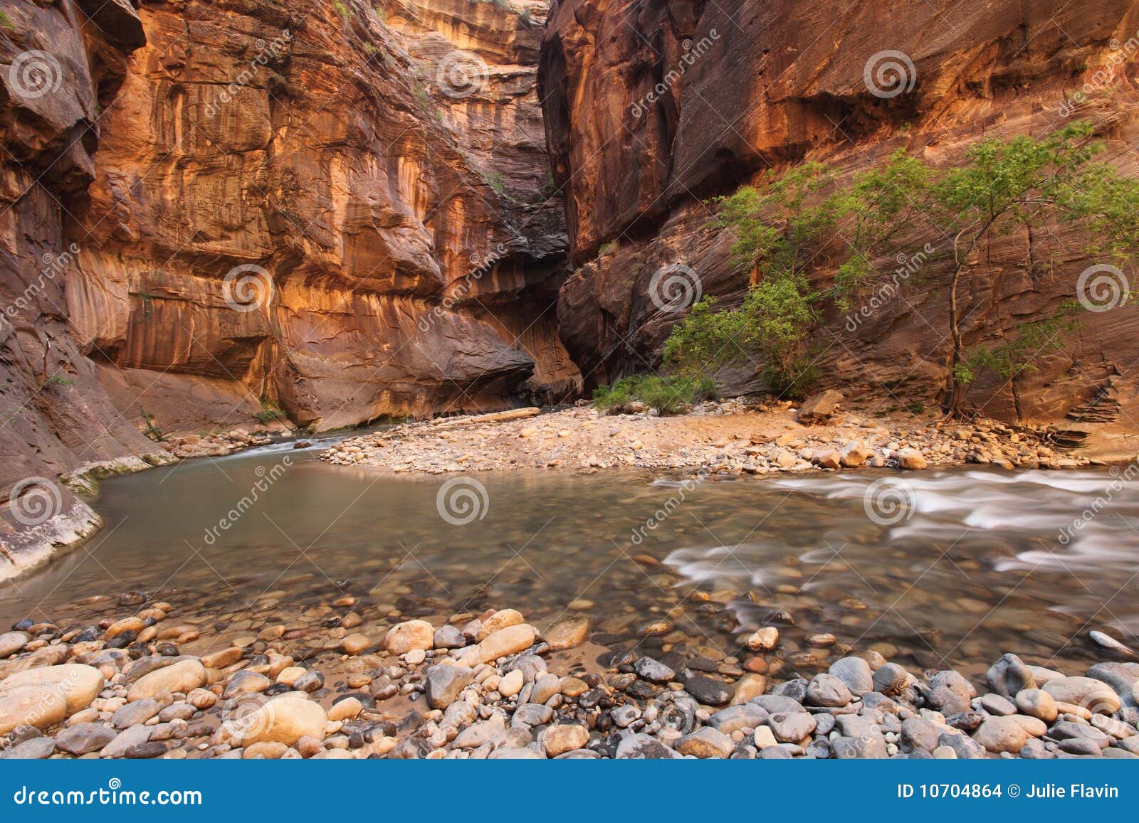 Outdoor Canyon and River with Flowing Water Stock Photo - Image of ...